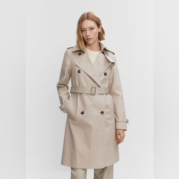 Mango | Jackets & Coats | Nwt Classic Trench Coat With Belt | Poshmark